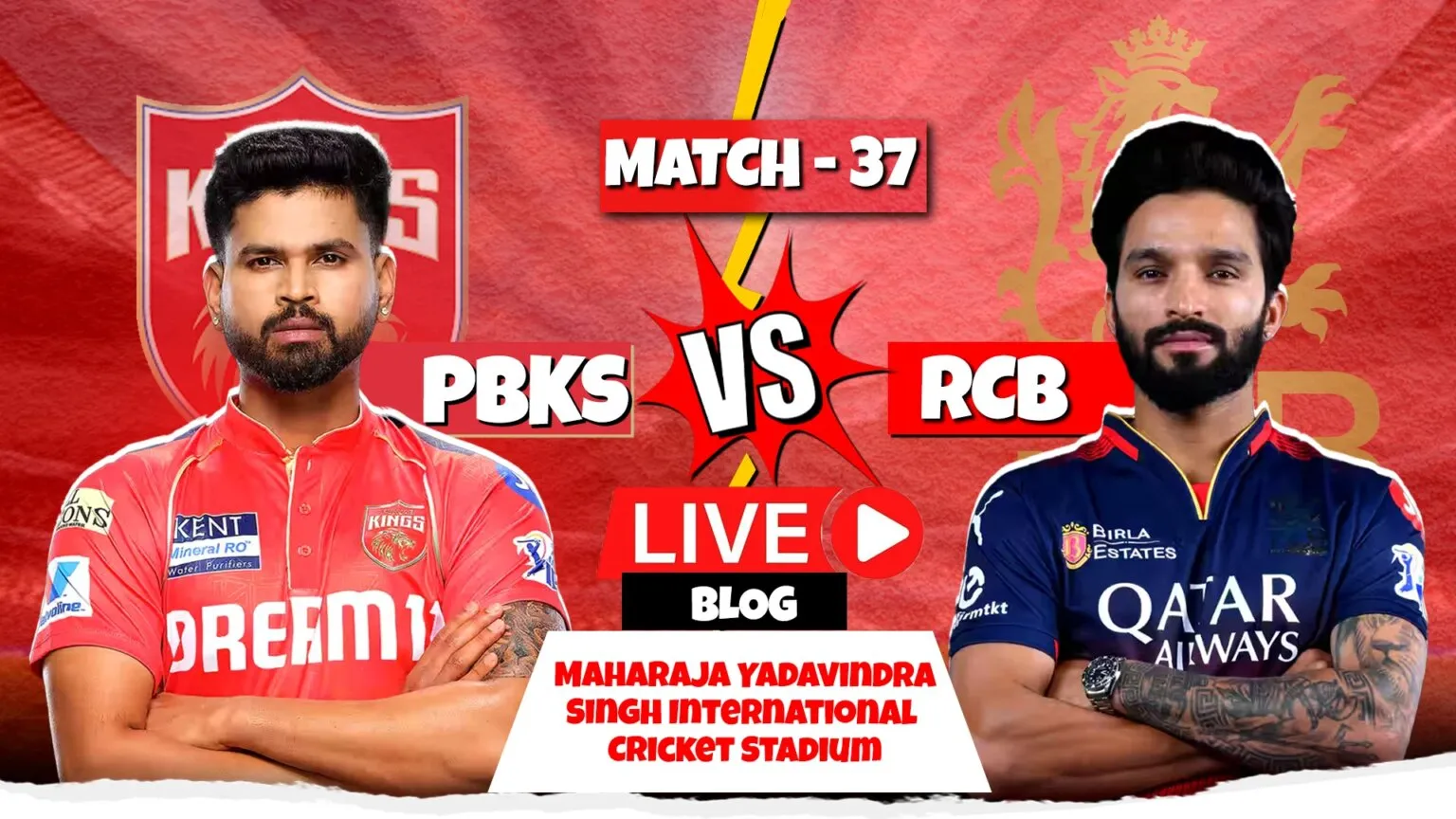 PBKS vs RCB Live Score: पंजाब किंग्स बनाम रॉयल चैलेंजर्स बेंगलुरु मैच ...